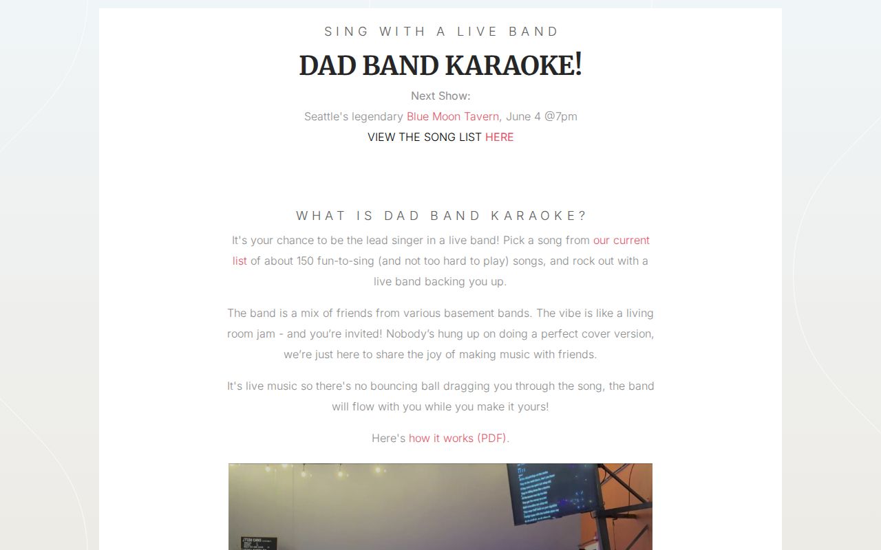 Dad Band Karaoke